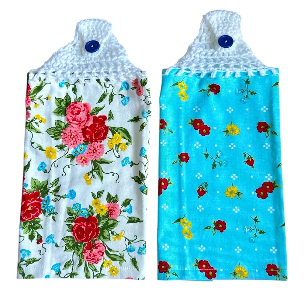 Hand Crafted | Kitchen | Hand Crafted Colorful Floral Crochet Top ...